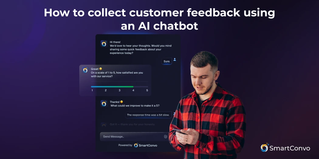 How to collect customer feedback using an AI chatbot